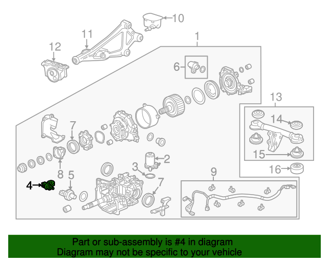 28650-RT4-003 - Automatic Transmission Fluid Temperature Sensor 2013 ...