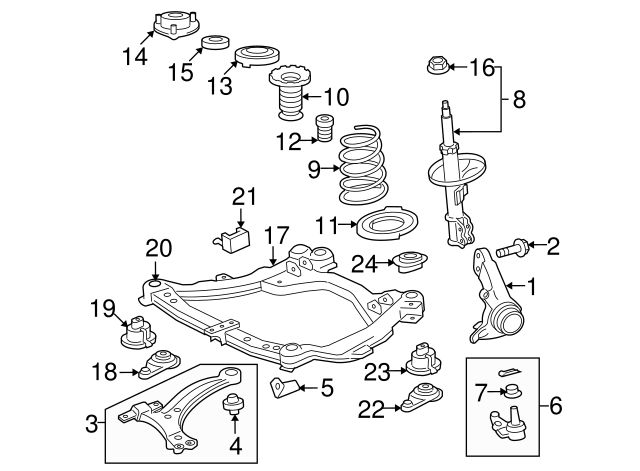 Genuine Toyota Control Arm part# 48068-0E050 for 2008-2016 Toyota ...