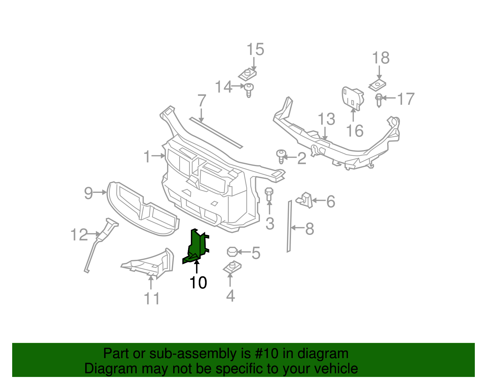 Genuine BMW 51-64-7-154-545 | Radiator Support Air Duct | FREE Shipping ...