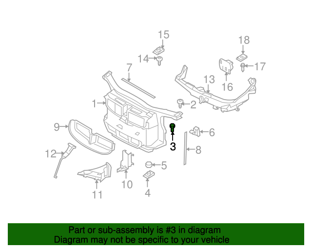 Genuine BMW 07-14-7-154-229 | Radiator Support Bolt | FREE Shipping on ...