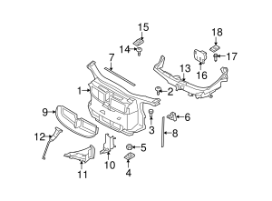 51647138401 - 2009-2012 BMW Lamp Mount Bar (51-64-7-138-401) | BMW of ...