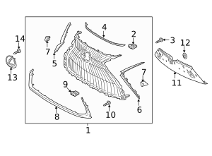 53101-06650 - Grille Assembly 2019-2022 Lexus | Longo Lexus Parts