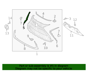 2019-2023 Lexus Side Molding 53123-06080 | OEM Parts Online