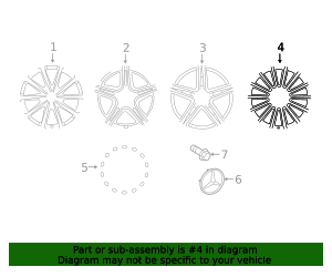 2019-2021 Mercedes-Benz Wheel AMG Multi-Spoke 48.3 Cm (19 Inch) 177-401 ...