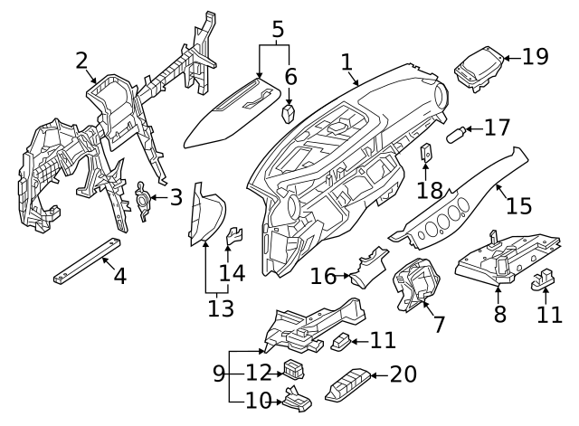 213-680-29-06-9051 - Lower Cover 2017-2023 Mercedes-Benz | Mercedes ...
