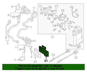 5Q0-201-898 - Evaporative Emissions System Leak Detection Pump Bracket ...