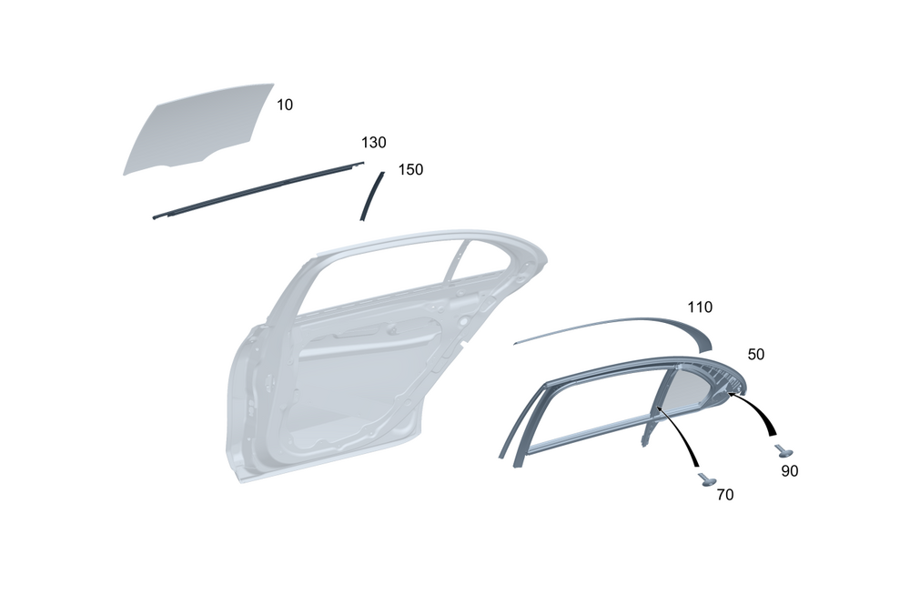223-690-68-03 - Trim Bar 2021-2024 Mercedes-Benz S500 | Mercedes-Benz ...