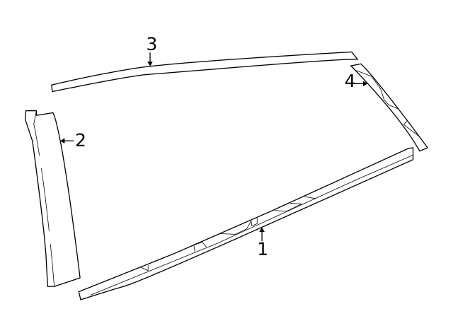 Toyota OEM Frame Molding Part# 75763-62010 | OEM Vehicle Parts
