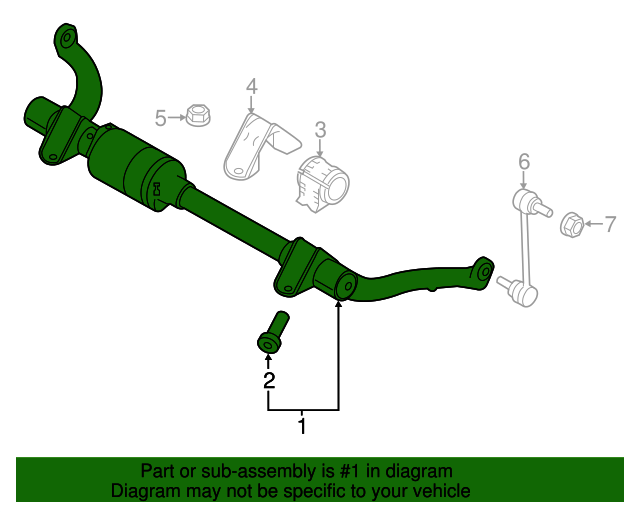 LR092956 - Stabilizer Bar - 2014-2019 Land-Rover | Land Rover Lake Bluff