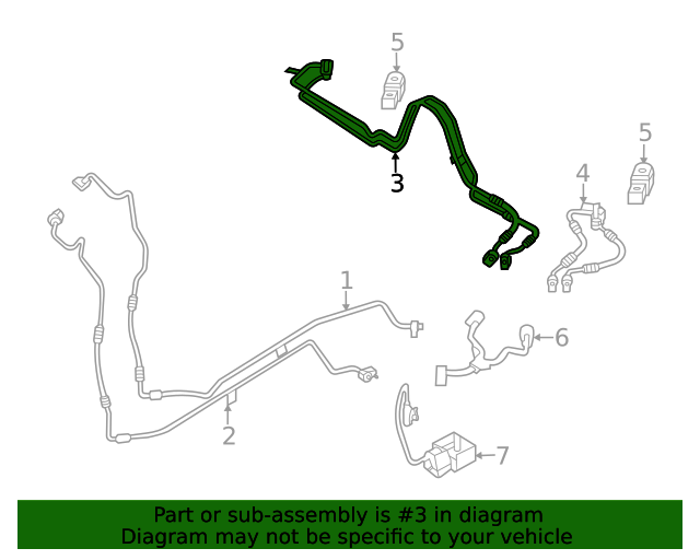 2021-2023 BMW X5 Rear AC Line 64-53-6-826-382 | AutoNationParts.com