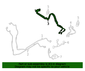Genuine BMW 64-53-6-826-382 | Rear AC Line | FREE Shipping on Most ...