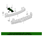 2017-2019 GMC Acadia Rear Bumper Lower Fascia Bracket 84109982 GM ...