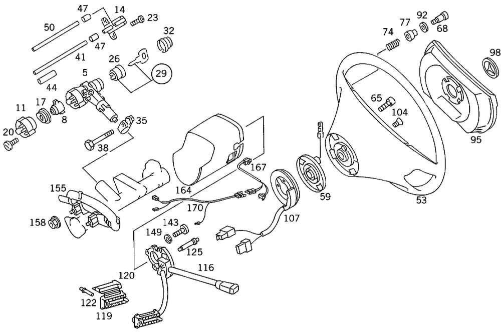126-464-10-43 - Carbon Contact 1954-1993 Mercedes-Benz | Mercedes-Benz ...