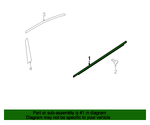 2011-2016 Kia Optima Belt Weather-Strip 83210-2T000 | Kia Automotive Parts