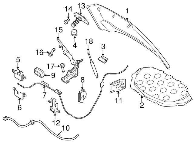 1998-2016 Volvo Cover Panel Support 31250010 | TascaParts.com