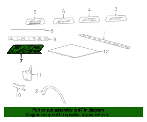 2007-2008 Ford F-150 Decal 7L3Z-9925622-AA | OEM Parts Online