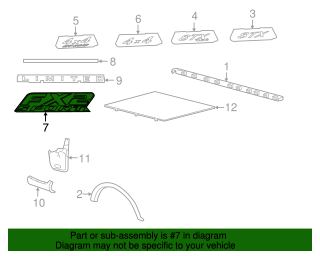 4L3Z-9925622-EAC - Decal 2004-2008 Ford F-150 | AutoNation Parts