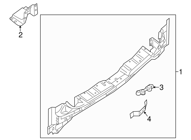 2013-2018 Infiniti Rear Body Panel Mount Bracket G9138-3JAMA | Infiniti ...