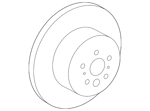 2012-2018 Toyota Disc Brake Rotor (Rear) 42431-06120 | Toyota Parts Center