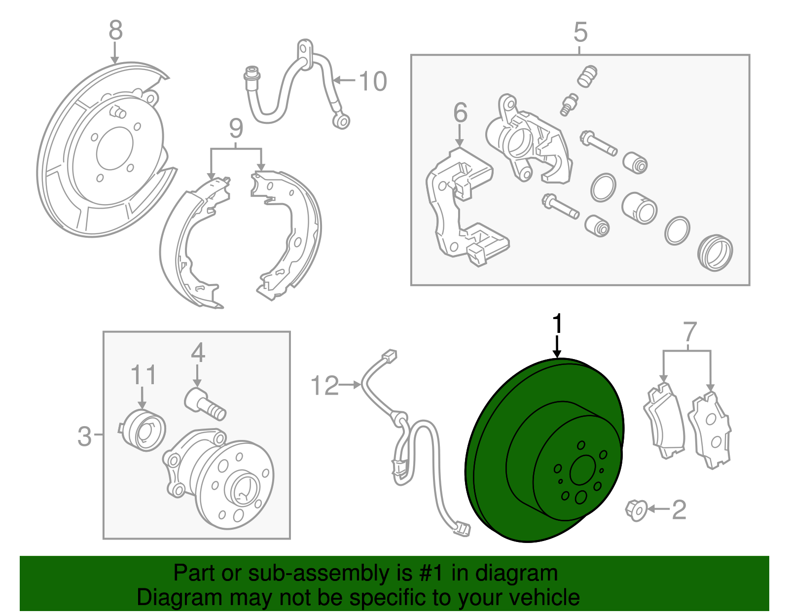 42431-33150 - Rotor 2012-2018 Toyota | Longo Toyota Parts