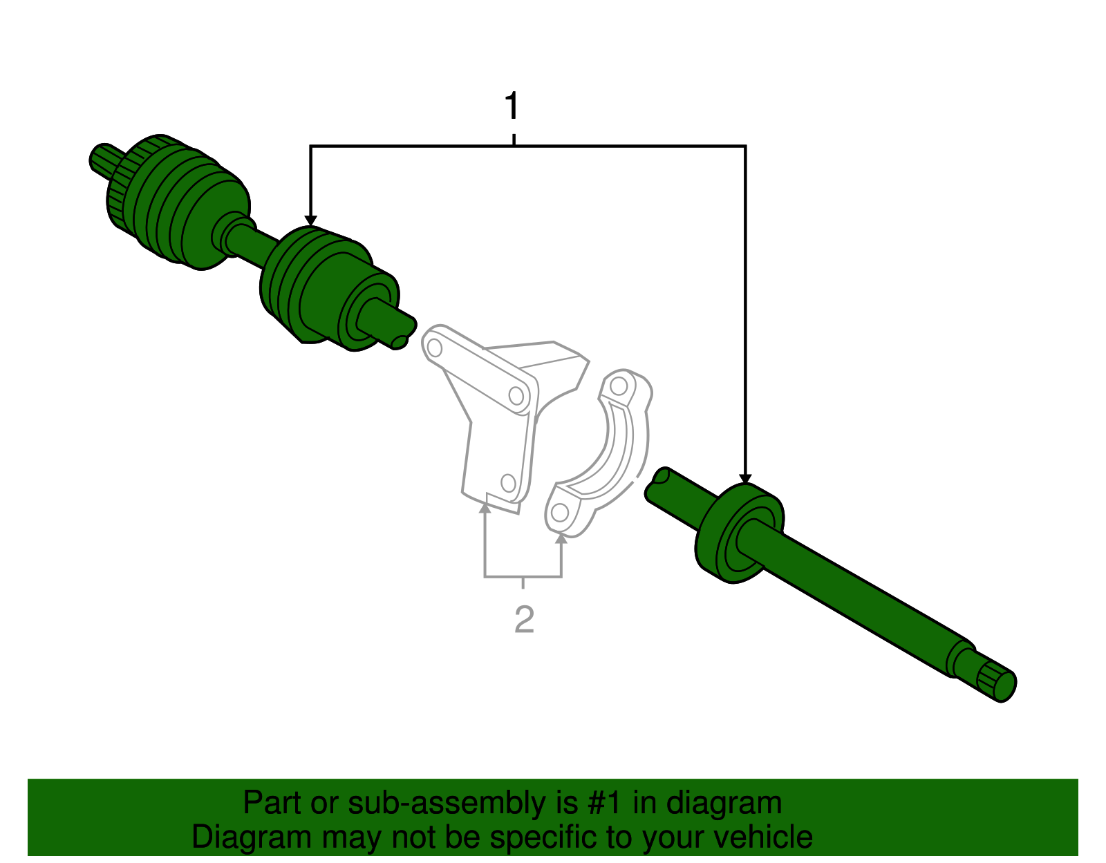 36000546 - High-Quality CV Axle Assembly for 2005-2013 Volvo ...