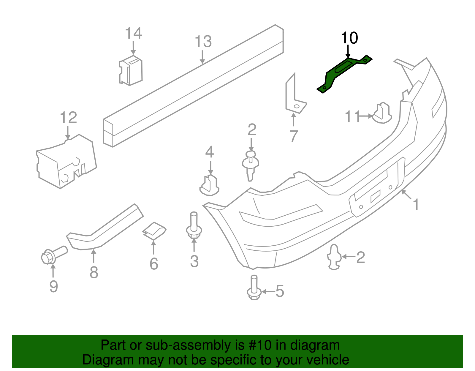 2007-2012 Nissan Versa Lamp Bracket 96252-EM30A | Temecula Nissan Parts