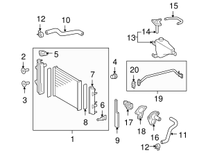 2005-2011 Toyota Engine Coolant Pipe Gasket 16258-75010 | Toyota Parts