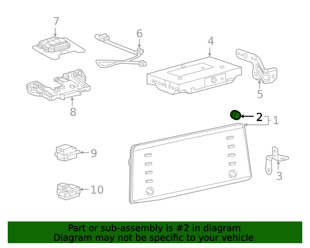 90011-23047 - Display Unit Knob - 2021-2023 Toyota Sienna | OEM Genuine ...
