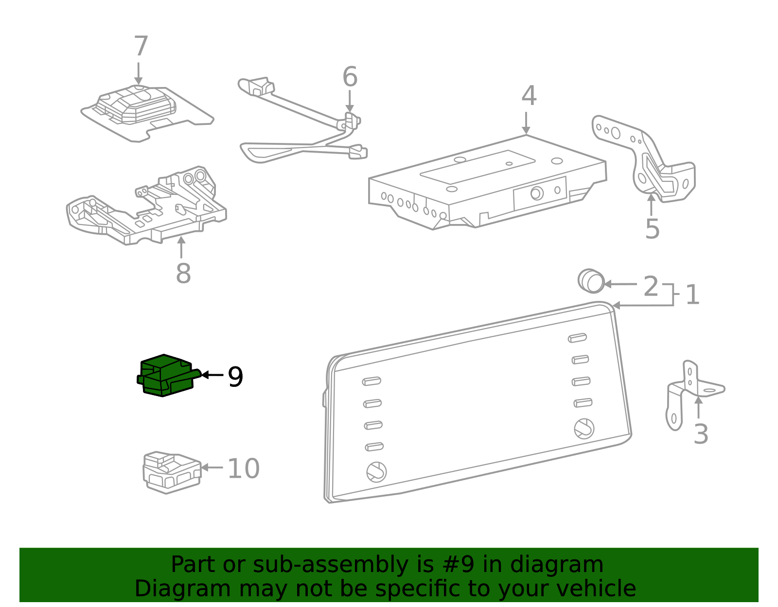 2018-2024 Toyota 2018-2024 Toyota - Navigation Microphone 86730-45030 ...
