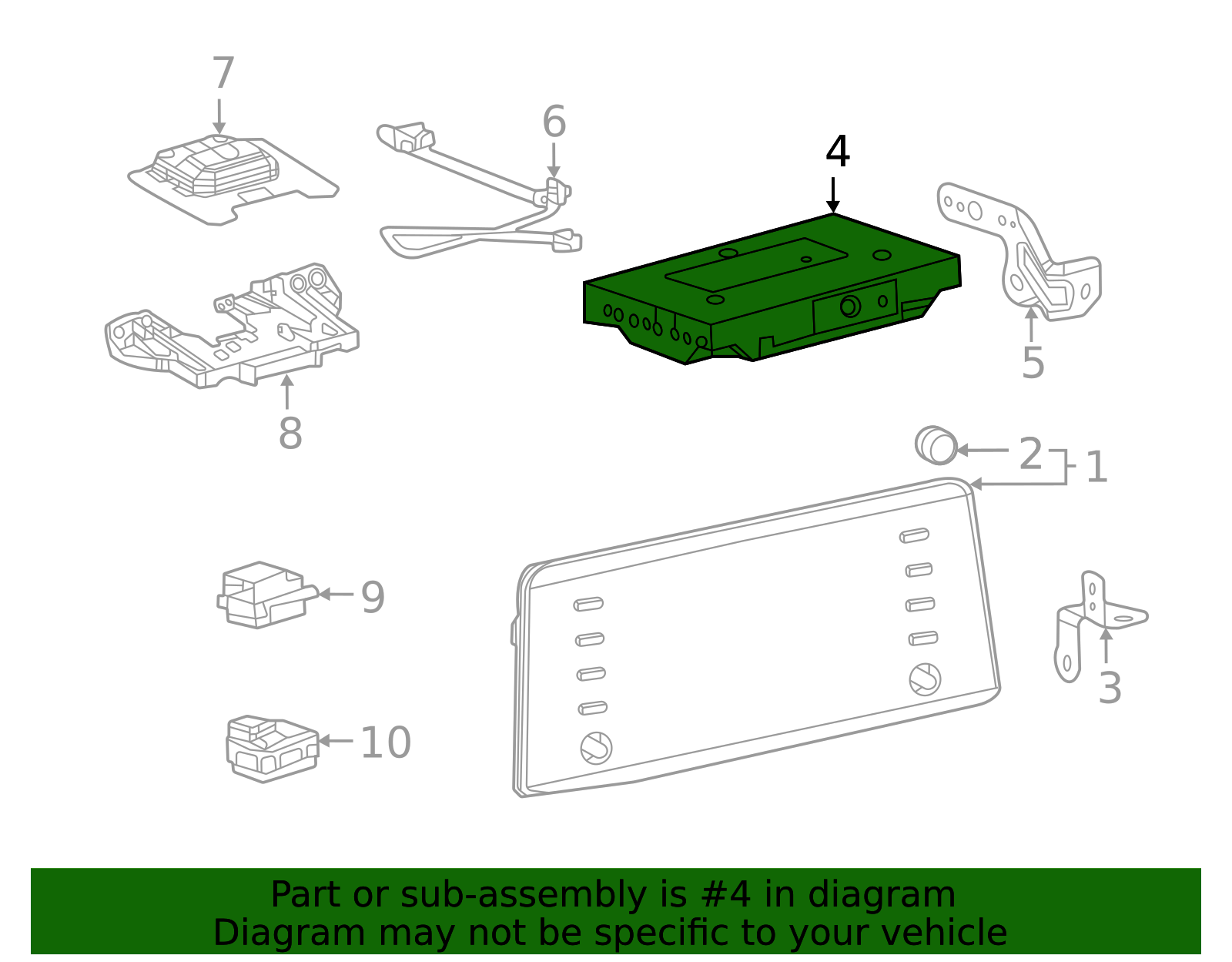 86840-0E089 - 2024 Toyota Sienna - GPS Navigation Control Module ...