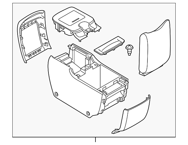 96950-6GW0B (969506gw0b) - 2018-2020 Infiniti QX80 Rear Console ...