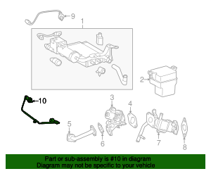 2010-2014 Toyota Oxygen Sensor 89465-47080 | Toyota Parts Center