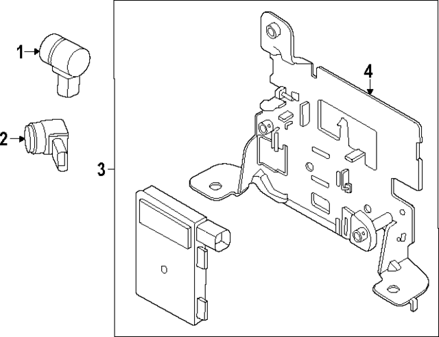 2024 Ford Ranger Distance Sensor N1WZ-9E731-F | QuirkParts