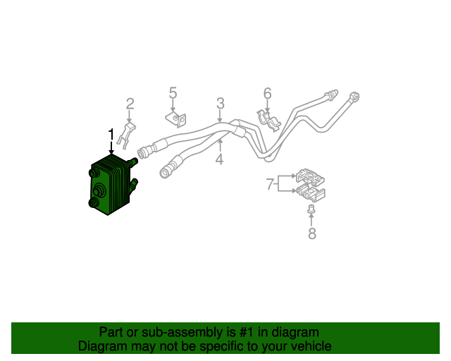 17-22-7-537-601 - Oil Cooler - 2004-2006 BMW X5 | Buy BMW Parts Now