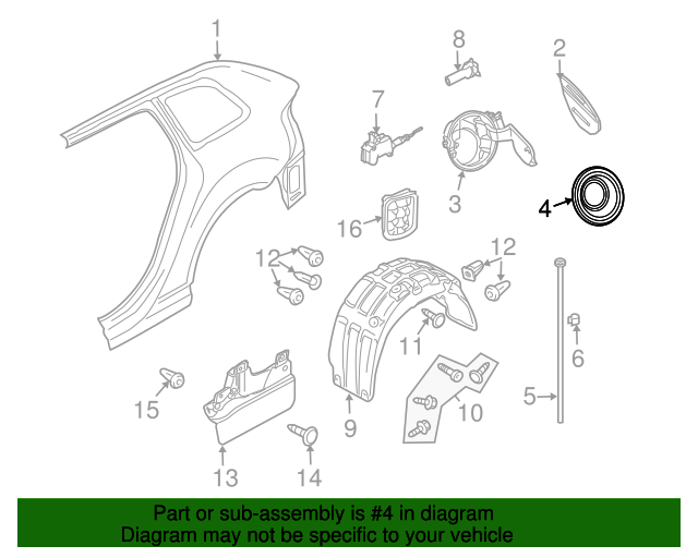 8P4-809-933-A - Retainer 2006-2013 Audi | Audi OEM Parts