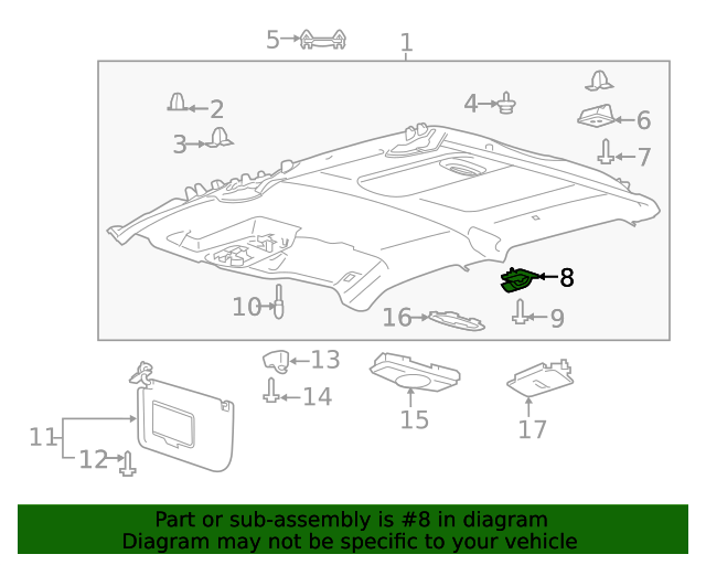 2020-2022 Ford Coat Hook fl3z9929024ah | TascaParts.com