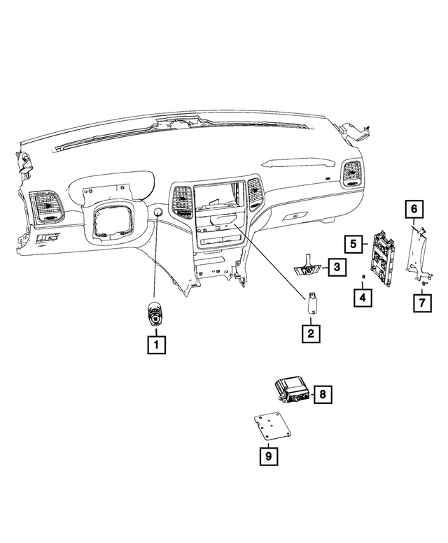 MOPAR BODY CONTROLLER MODULE - 68236139AH - 68236139AH | Mopar Online Parts