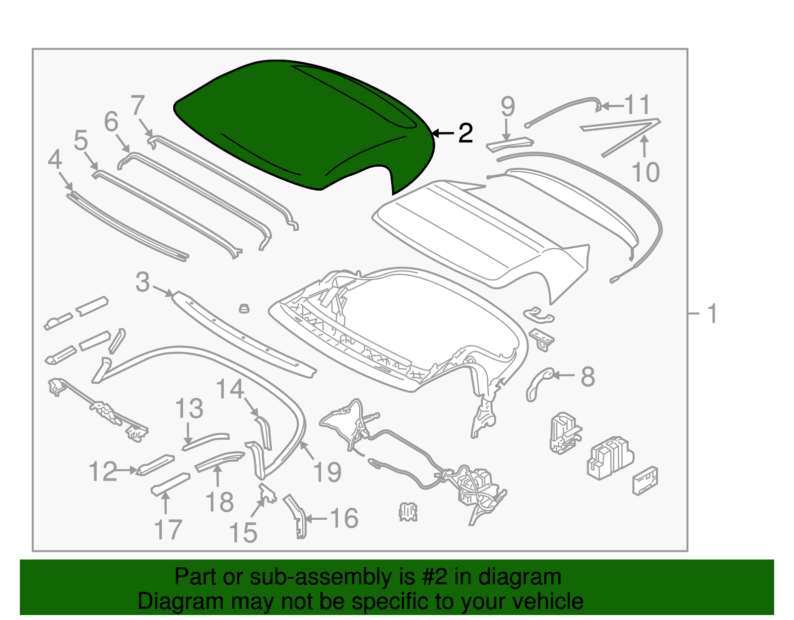 97152-1ET0B - Top Cover - 2010-2020 Nissan 370Z | World OEM Parts Nissan