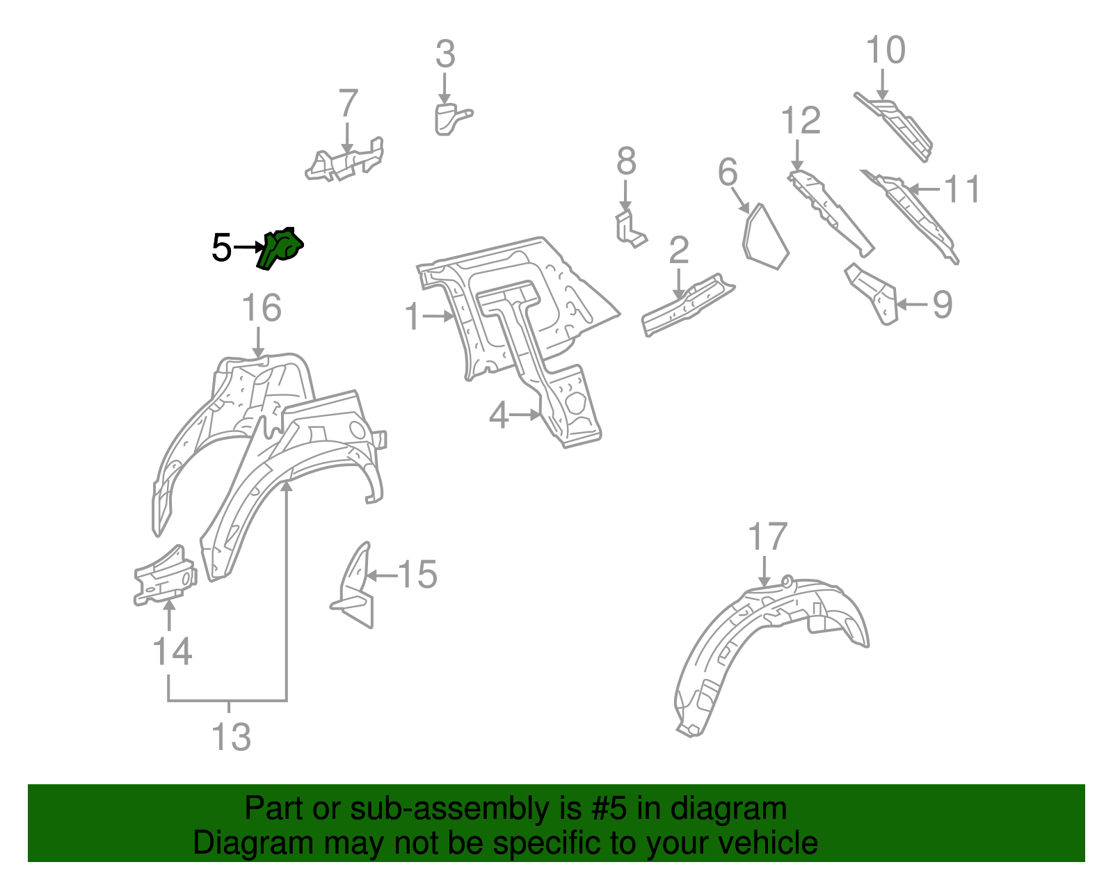 Genuine Toyota Roof Reinforced Reinforcement part# 61714-0E040 for 2008 ...