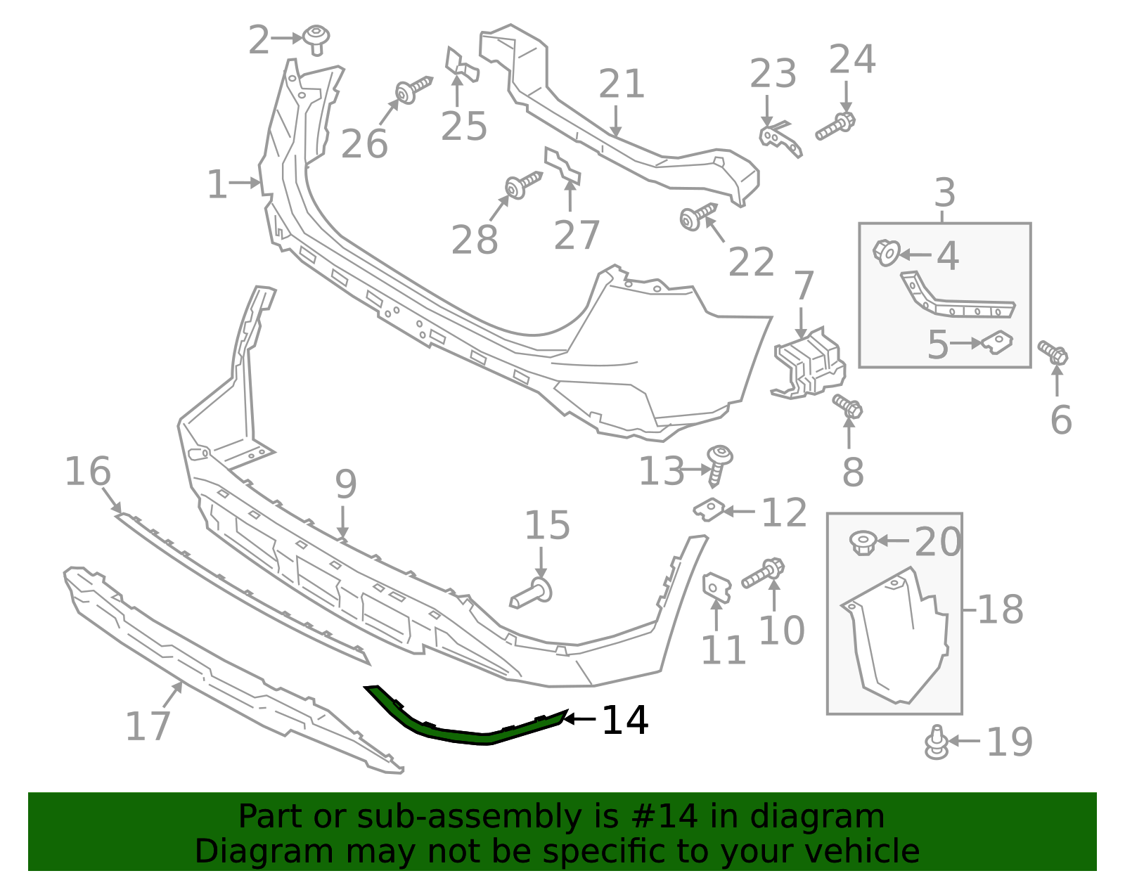 2019-2020 Hyundai Santa Fe Outer Molding 86692-S2020 | Hyundai OEM ...