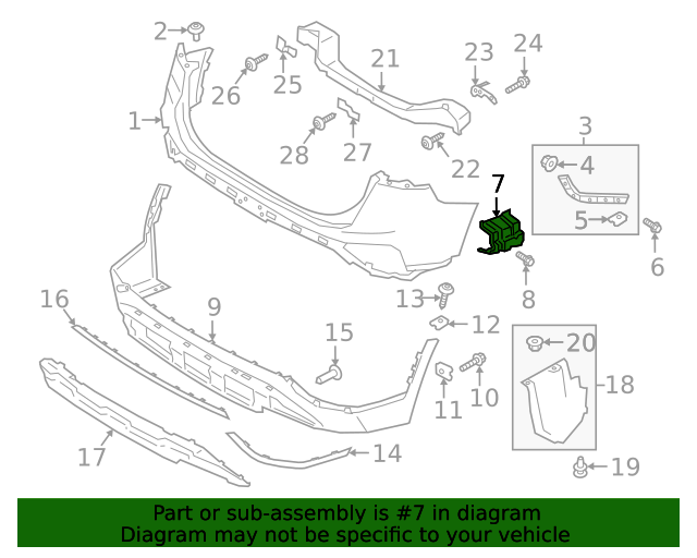 Genuine Support Bracket for 2019-2020 Hyundai Santa Fe | Part# 86613 ...