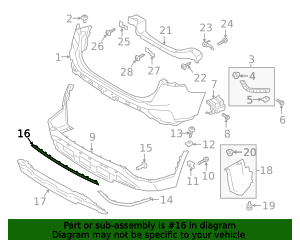 2019-2020 Hyundai Santa Fe Center Molding 86699-S2000 | OEM Parts Online
