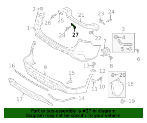 Genuine Lower Bracket for 2019-2020 Hyundai Santa Fe | Part# 86636 ...