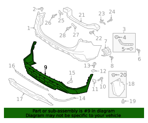 2019-2020 Hyundai Santa Fe Lower Cover 86650-S2000 | QuirkParts