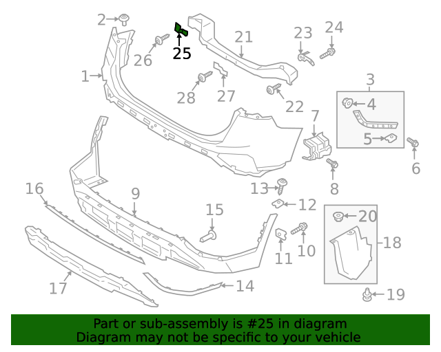 Genuine Upper Bracket for 2019-2020 Hyundai Santa Fe | Part# 86633 ...