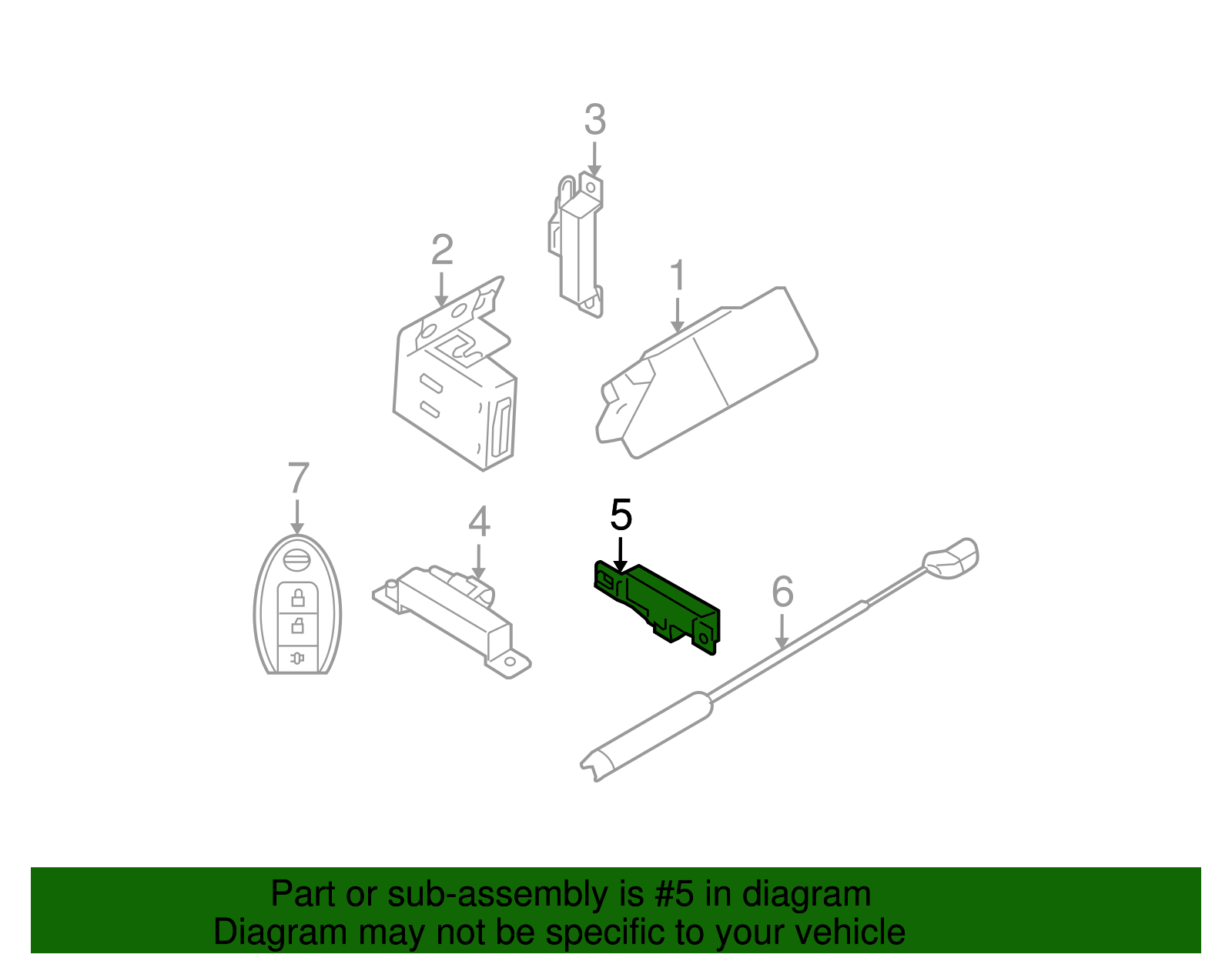 285E5-89900 - Antenna Assembly - 2008-2013 Nissan Rogue | Nissan OEM ...