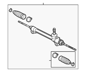 45510-0E010 - Steering Gear For 2010-2015 Lexus | Lexus OE Parts