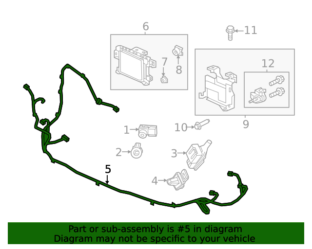 32121-TGS-A00 - Harness 2019-2021 Honda Passport | Toronto Honda Parts