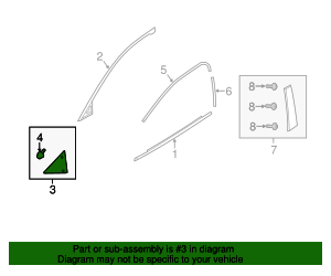 2014-2019 Mazda 6 Corner Molding GJR9-69-16YB | TascaParts.com