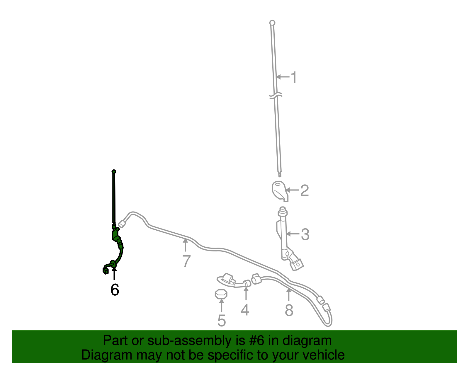 Genuine Toyota Antenna Cable part# 86101-35400 for 2012-2015 Toyota ...